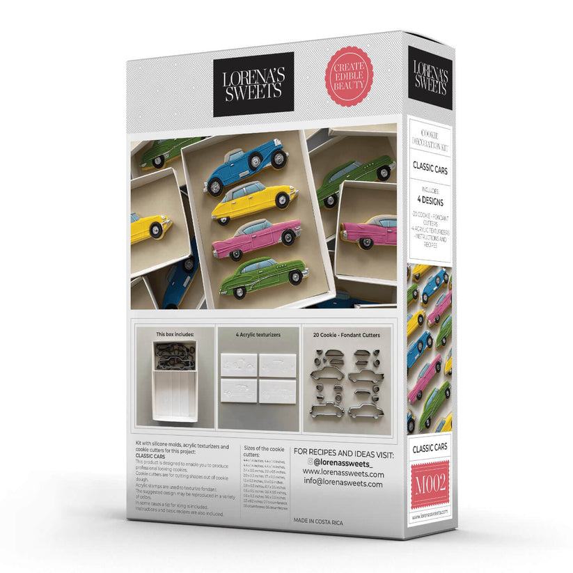 Classic Cars Cookie Decorating Kit | Lorena's Sweets
