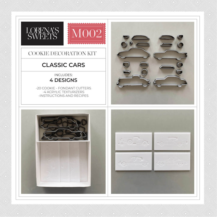 Classic Cars Cookie Decorating Kit | Lorena's Sweets