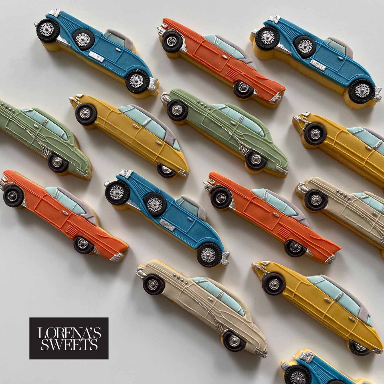 Classic Cars Cookie Decorating Kit | Lorena's Sweets