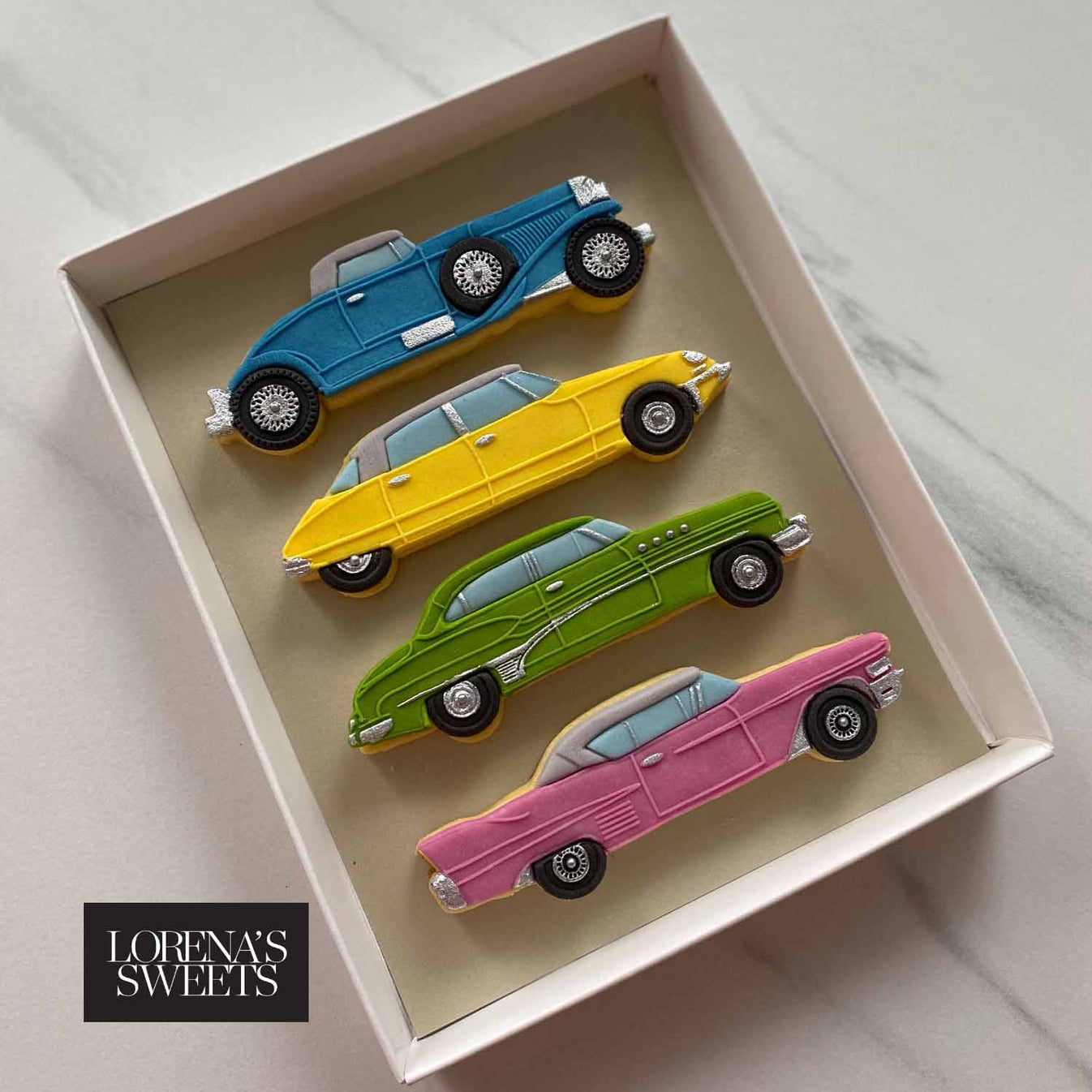Classic Cars Cookie Decorating Kit | Lorena's Sweets
