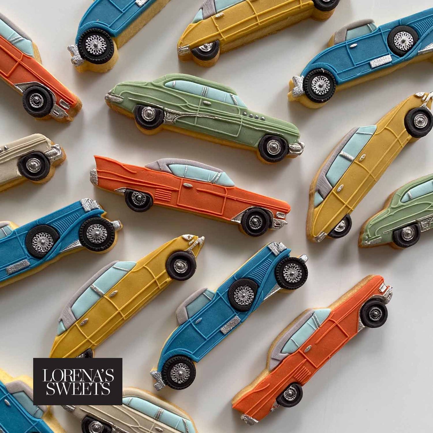 Classic Cars Cookie Decorating Kit | Lorena's Sweets