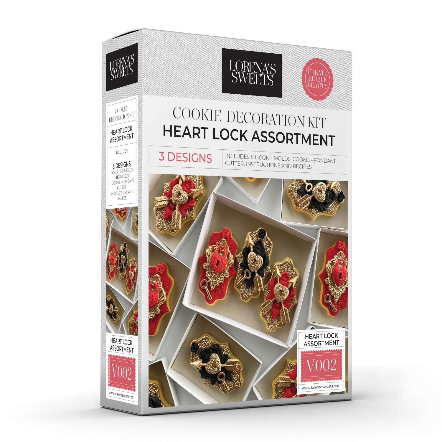 Lorena's Sweets Heart Lock Assortment - Unlock Your Baking Passion