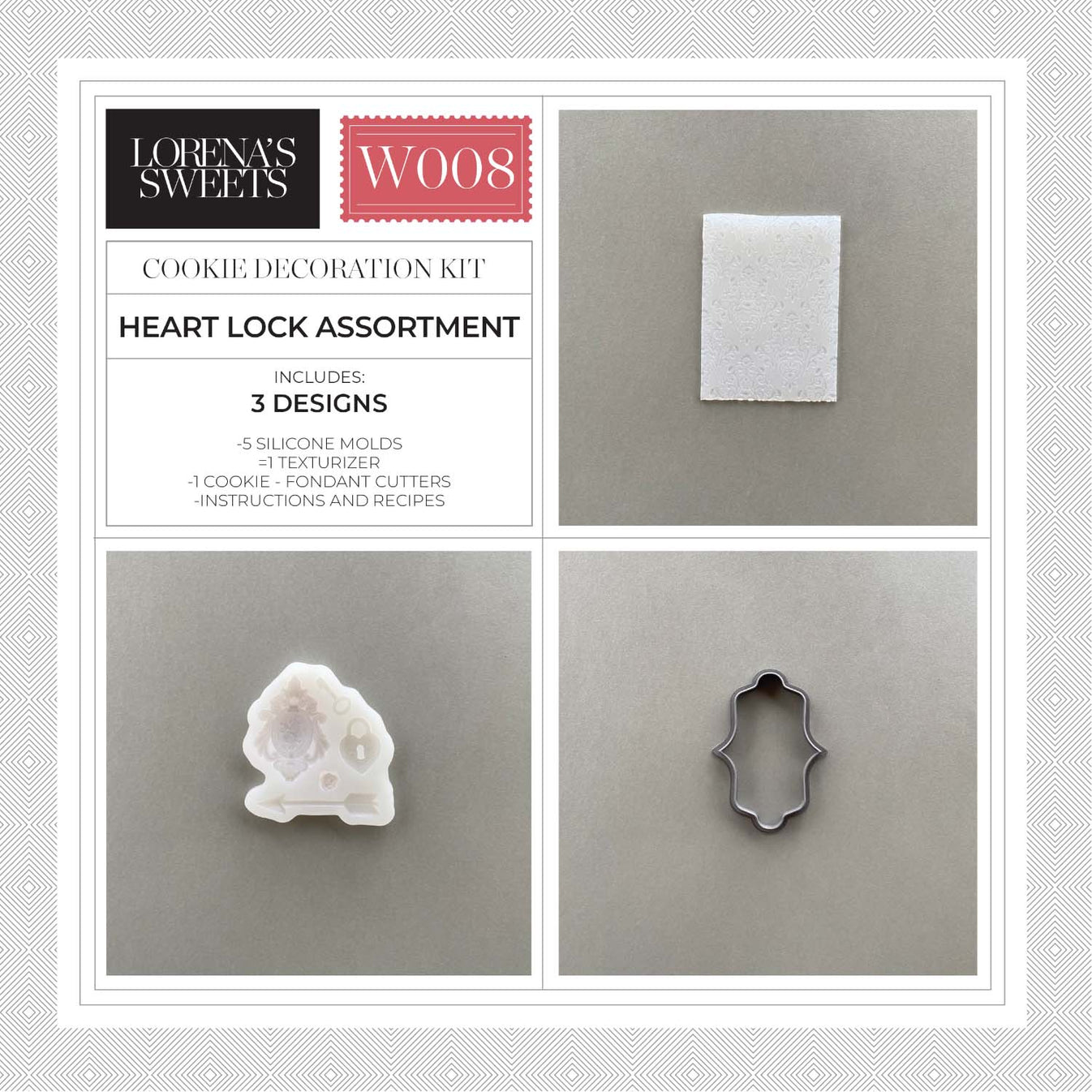 Lorena's Sweets Heart Lock Assortment - Unlock Your Baking Passion