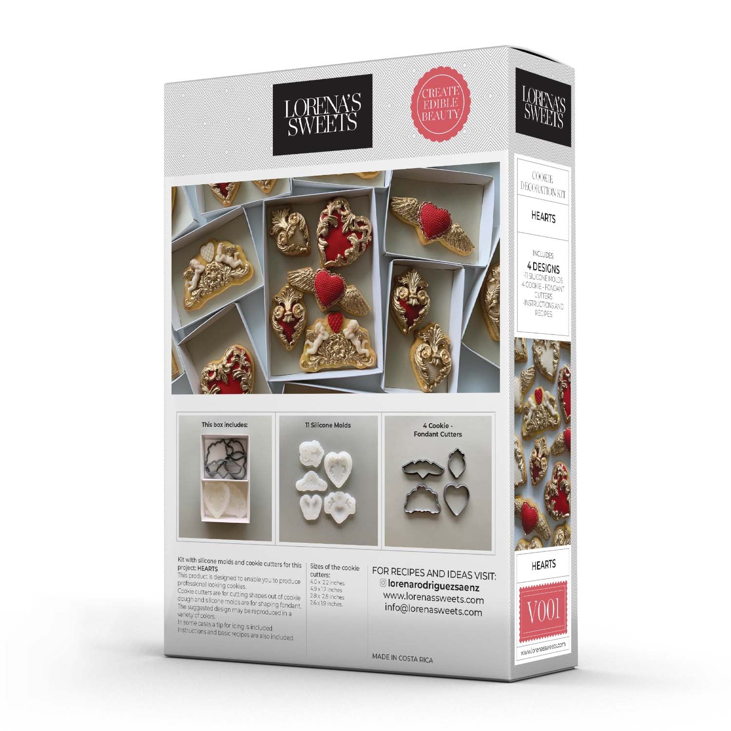 Lorena's Sweets Hearts Decorating Kits - Craft with Love and Creativity