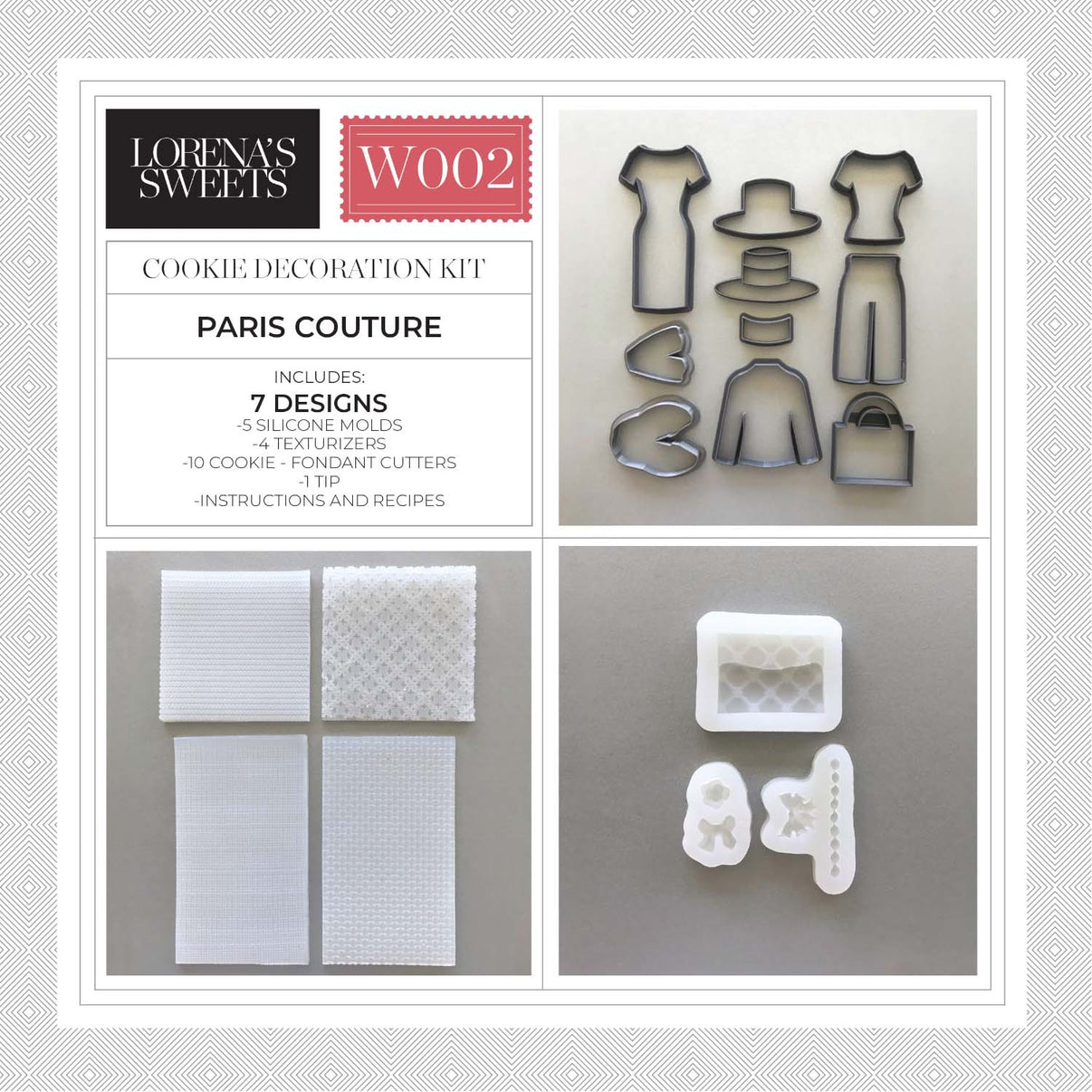 Paris Couture Cookie Decorating Kit | Lorena's Sweets